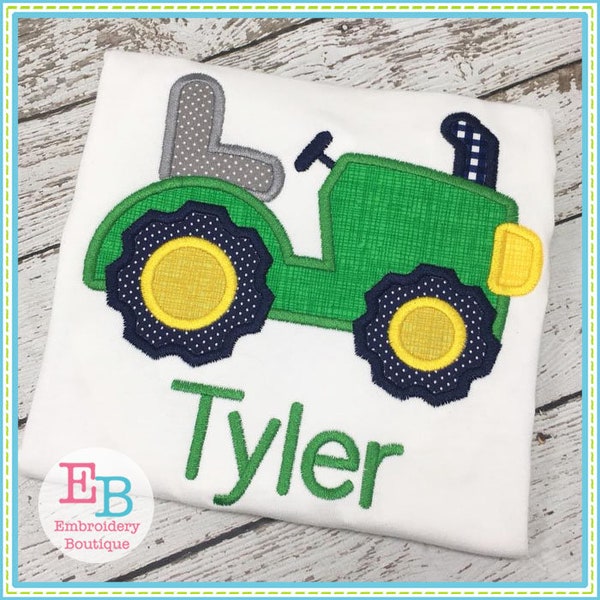 Tractor Applique - Etsy