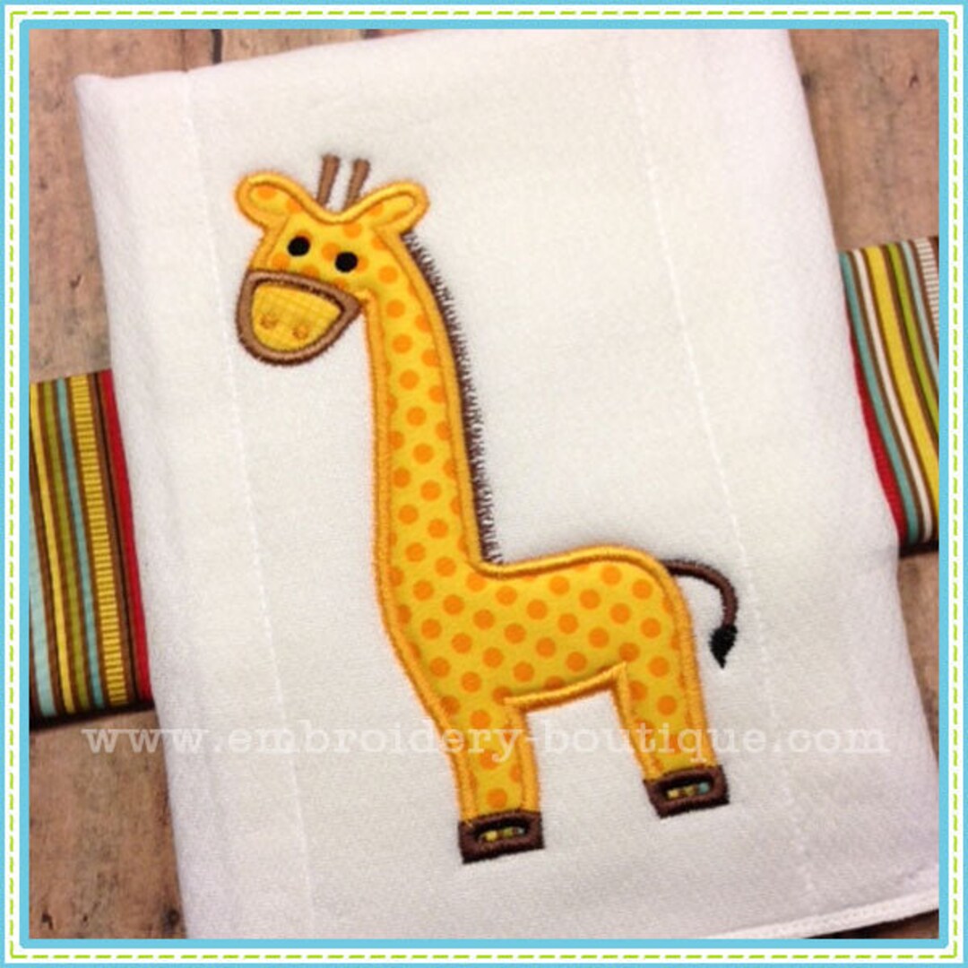 Giraffe 2 Applique, INSTANT DOWNLOAD, Multiple Sizes & Formats, Machine ...