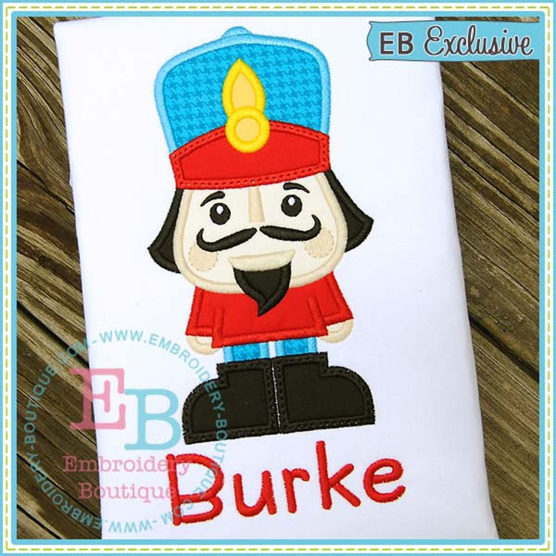 Nutcracker Applique, INSTANT DOWNLOAD, Multiple Sizes & Formats ...