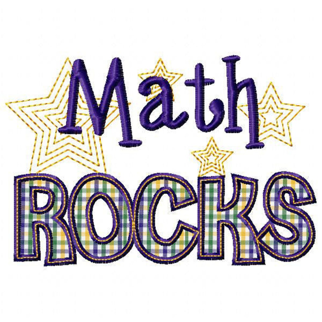 Math Rocks Applique, INSTANT DOWNLOAD, Multiple Sizes & Formats ...