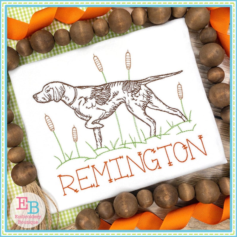 Pointer Hunting Dog Embroidery Design: Multiple Sizes & Formats ...