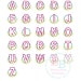 Swirl Circle Applique Alphabet, INSTANT DOWNLOAD, Multiple Sizes and ...