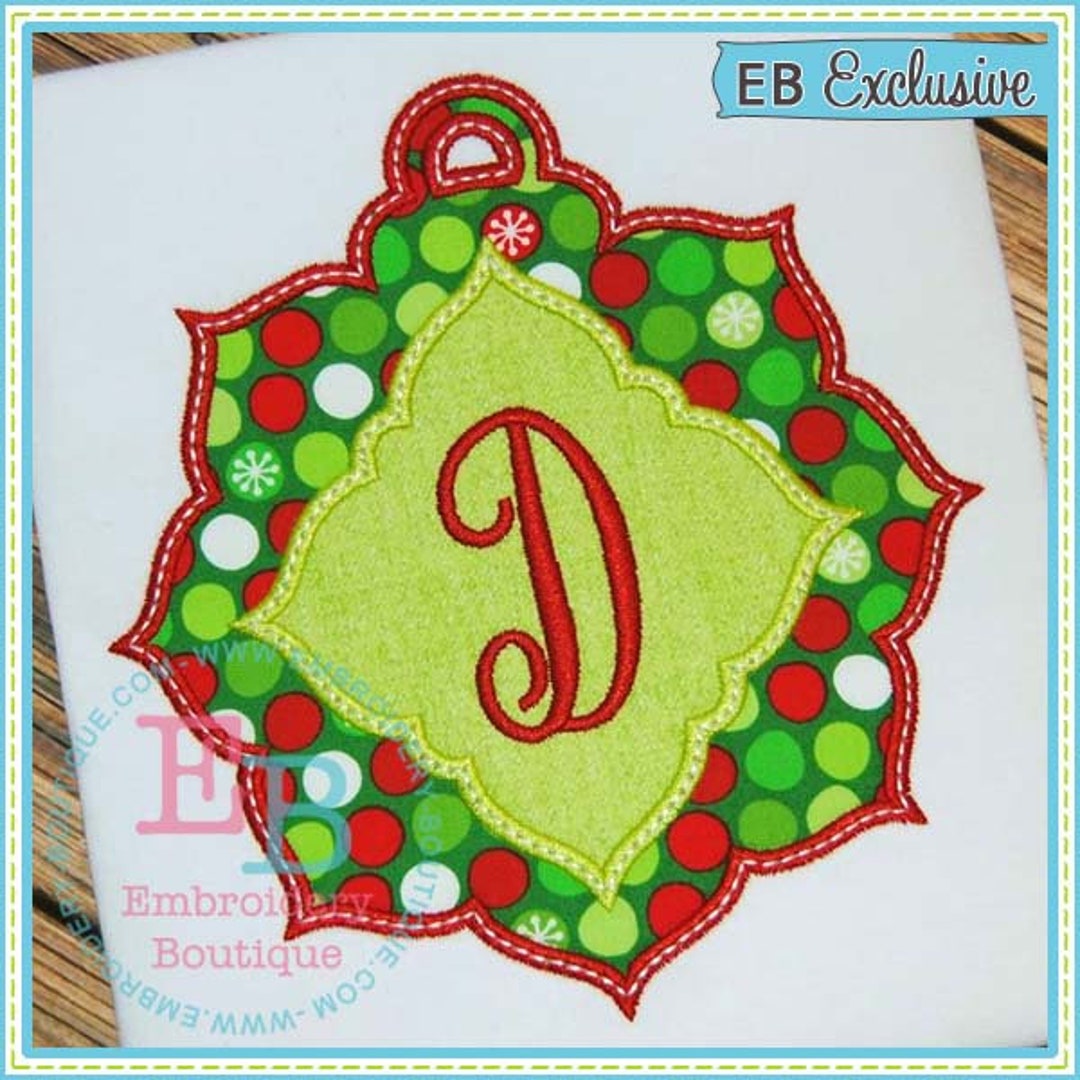 Fancy Ornament Applique, INSTANT DOWNLOAD, Multiple Sizes & Formats ...