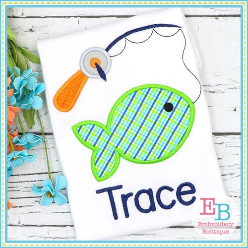 Machine Embroidery Design Applique Fish Alphabet INSTANT - Etsy