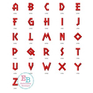 Brody Embroidery Font, INSTANT DOWNLOAD, Multiple Sizes and Formats ...
