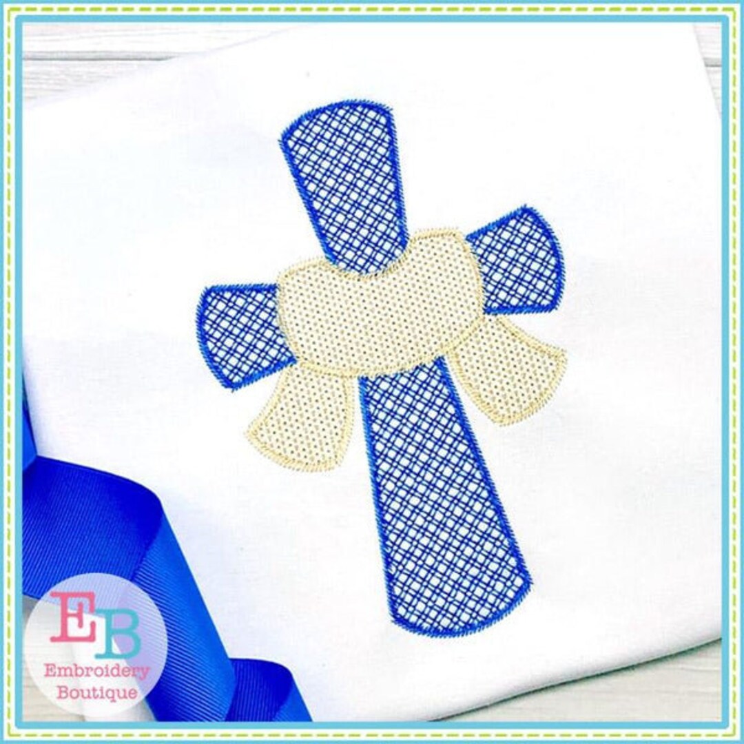 Motif Cross With Sash Design, INSTANT DOWNLOAD, Multiple Sizes ...
