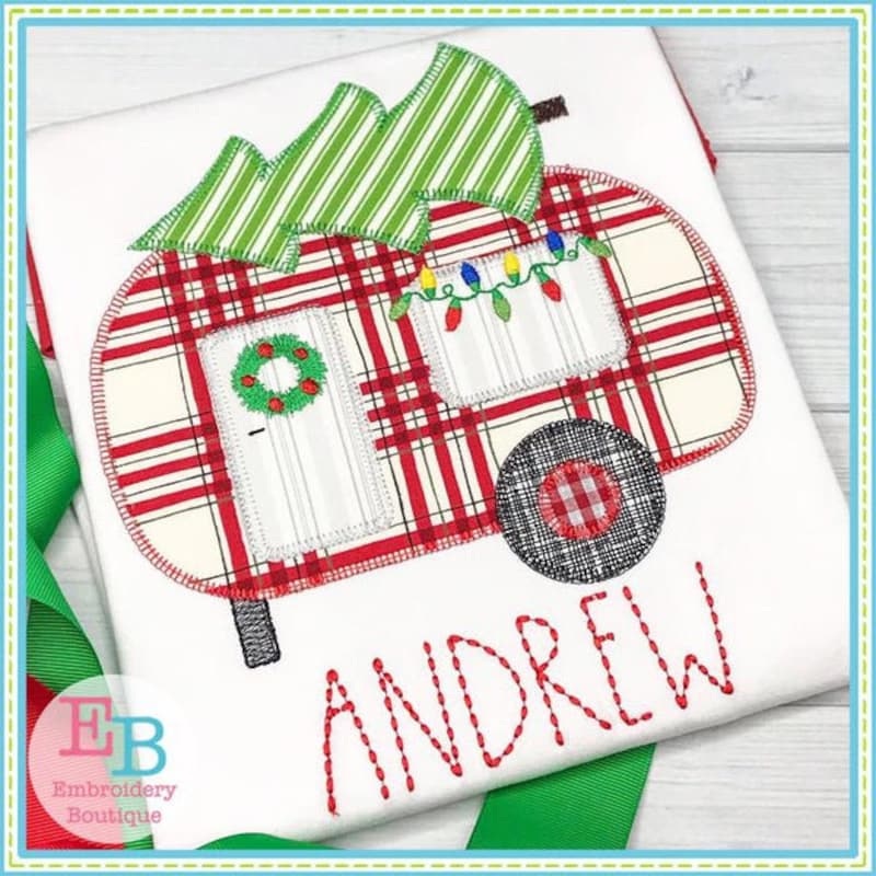 Camper Applique - Etsy