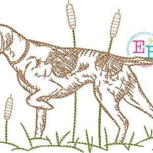 Pointer Hunting Dog Embroidery Design: Multiple Sizes & Formats ...