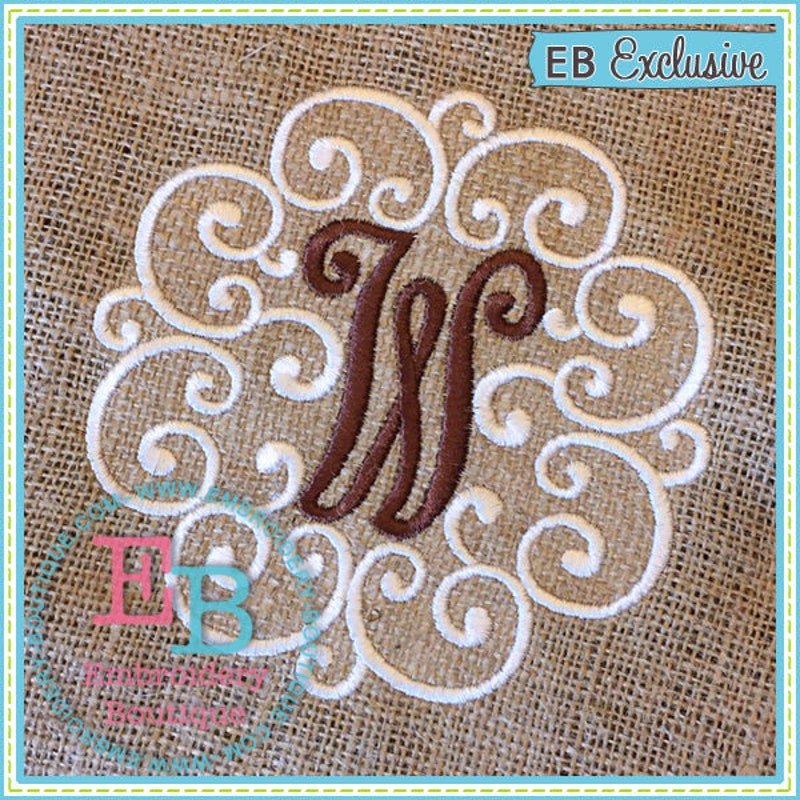 Swirl Monogram - Etsy