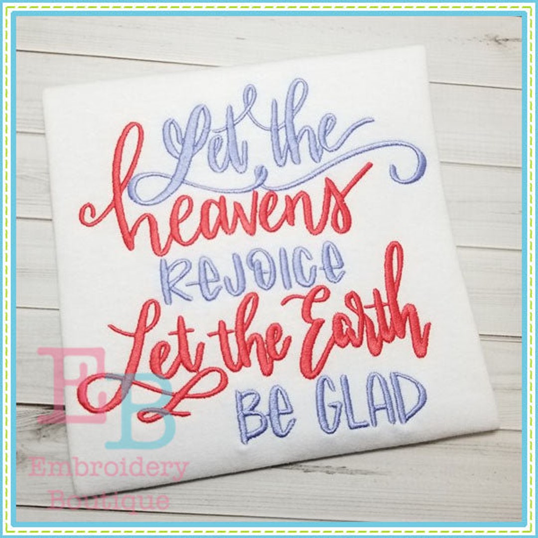 Heavens Rejoice Design, INSTANT DOWNLOAD, Multiple Sizes & Formats ...