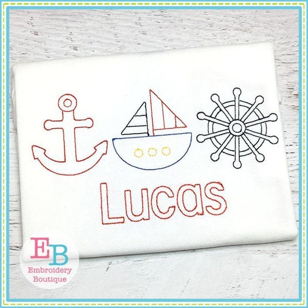 Nautical Embroidery - Etsy