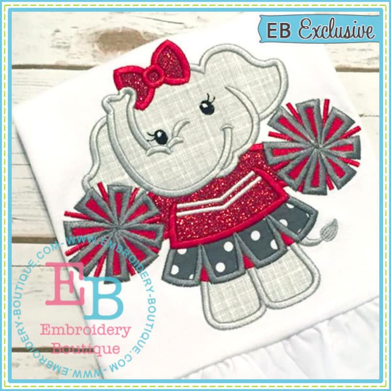 Cheerleader Applique - Etsy