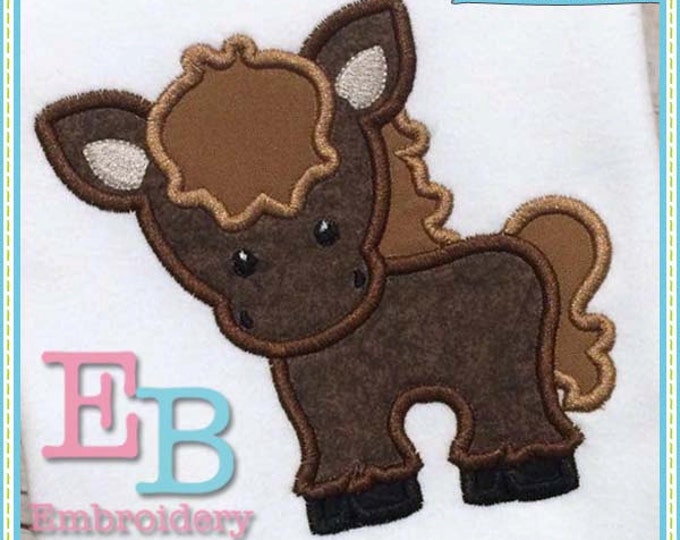 Horse Applique, INSTANT DOWNLOAD, Multiple Sizes and Formats, Machine ...