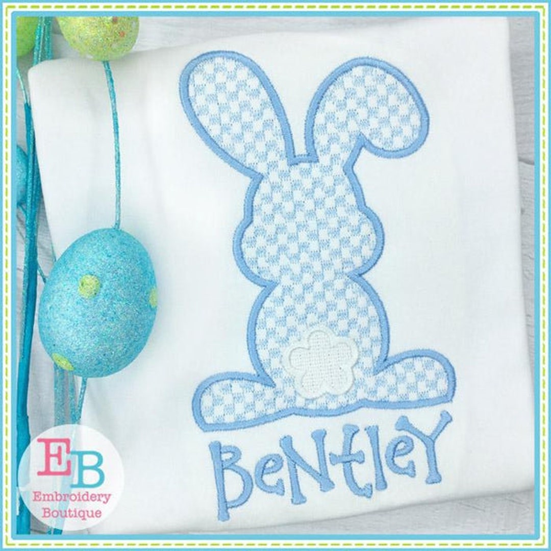 Bunny Backside Check Motif Design, INSTANT DOWNLOAD, Multiple Sizes ...