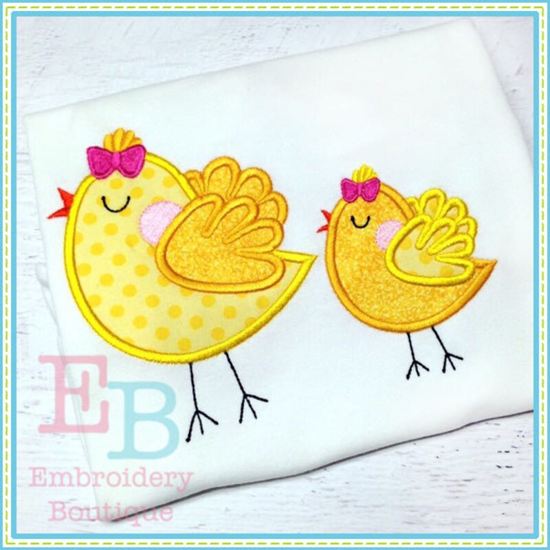 Chick Applique - Etsy