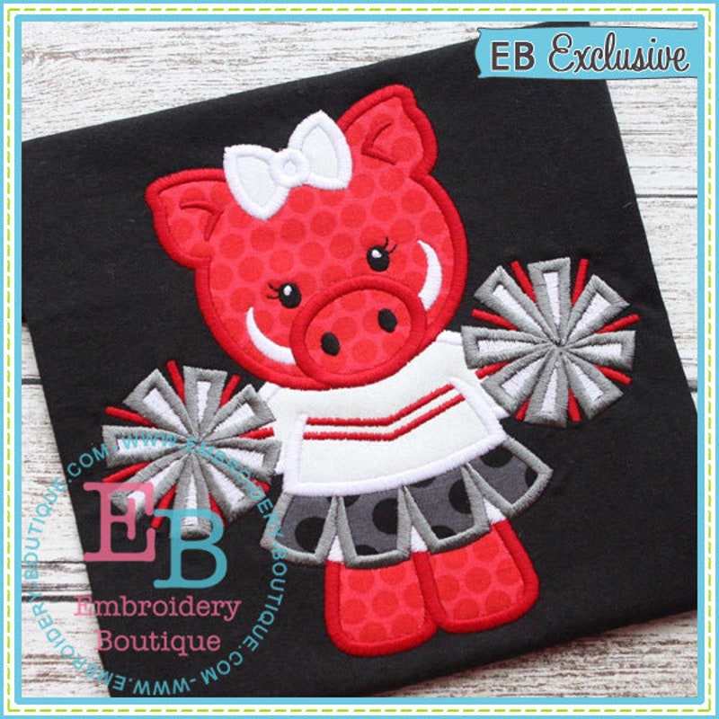 Cheerleader Applique - Etsy