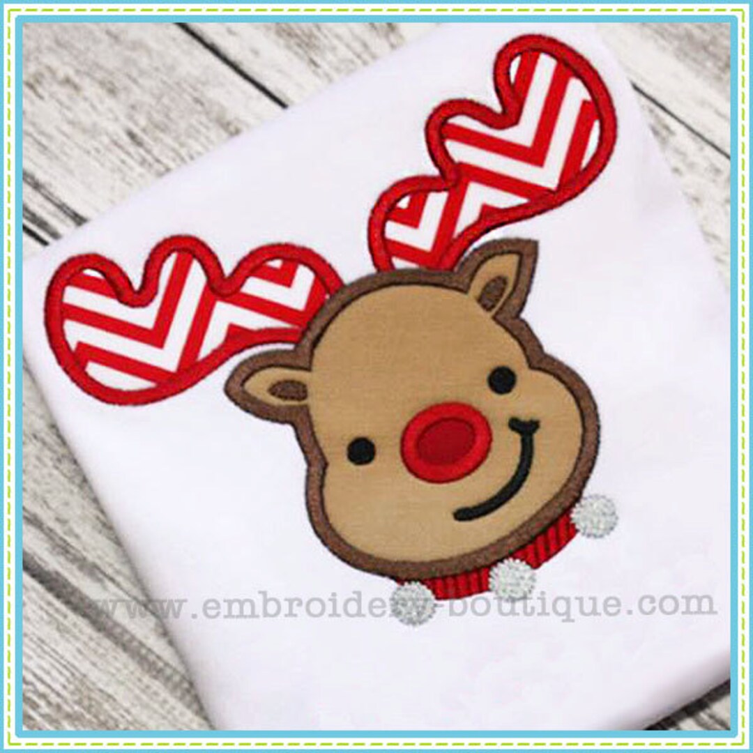 Baby Rudy Applique, INSTANT DOWNLOAD, Multiple Sizes & Formats, Machine ...
