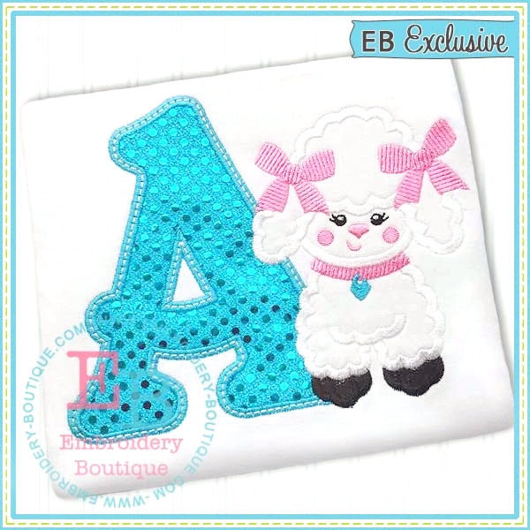 Poodle Applique Alphabet: Machine Embroidery Font (digital Design File ...