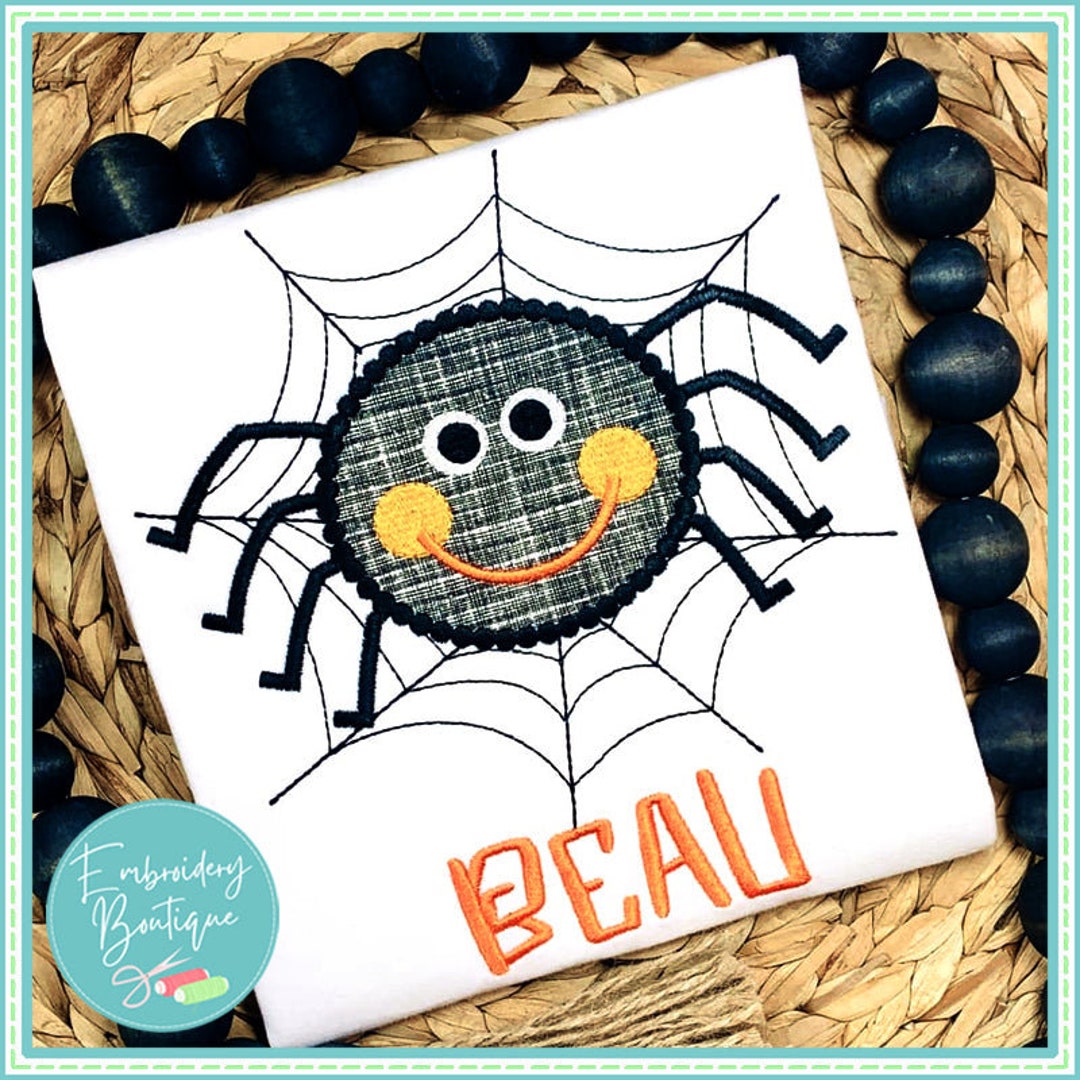 Dotted Spider Applique, INSTANT DOWNLOAD, Multiple Sizes & Formats ...