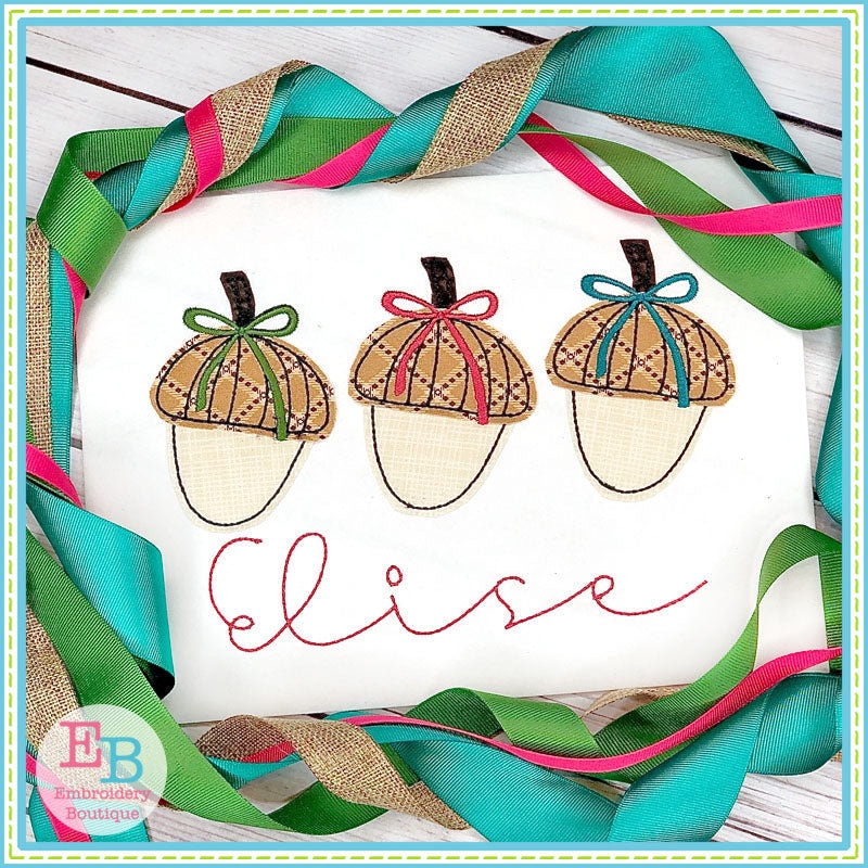 Acorn Applique - Etsy