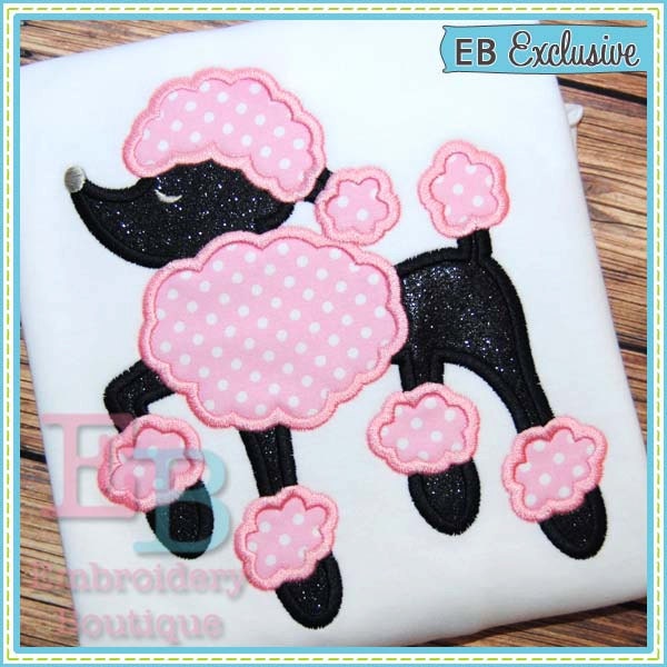 Poodle Applique - Etsy