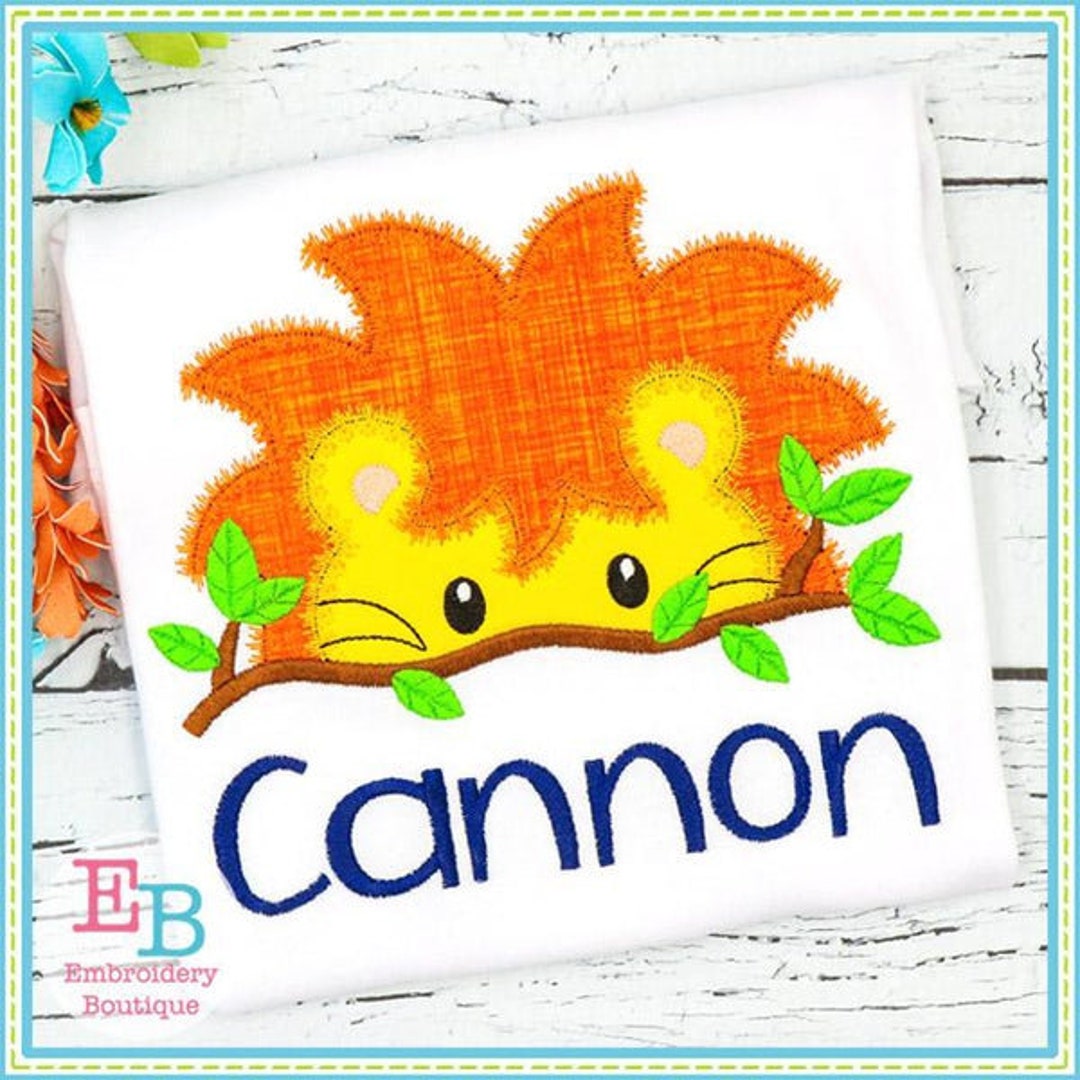Lion Peeker Applique, INSTANT DOWNLOAD, Multiple Sizes & Formats ...