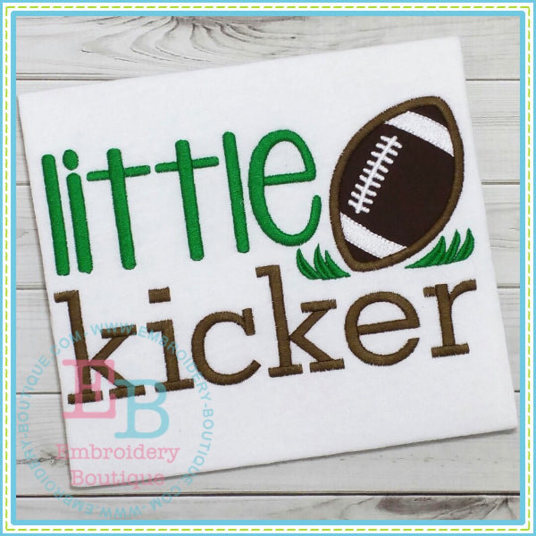 Little Kicker Applique, INSTANT DOWNLOAD, Multiple Sizes & Formats ...