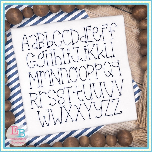 Bean Stitch Embroidery Font - Etsy UK