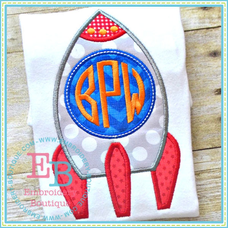 Rocket Applique - Etsy