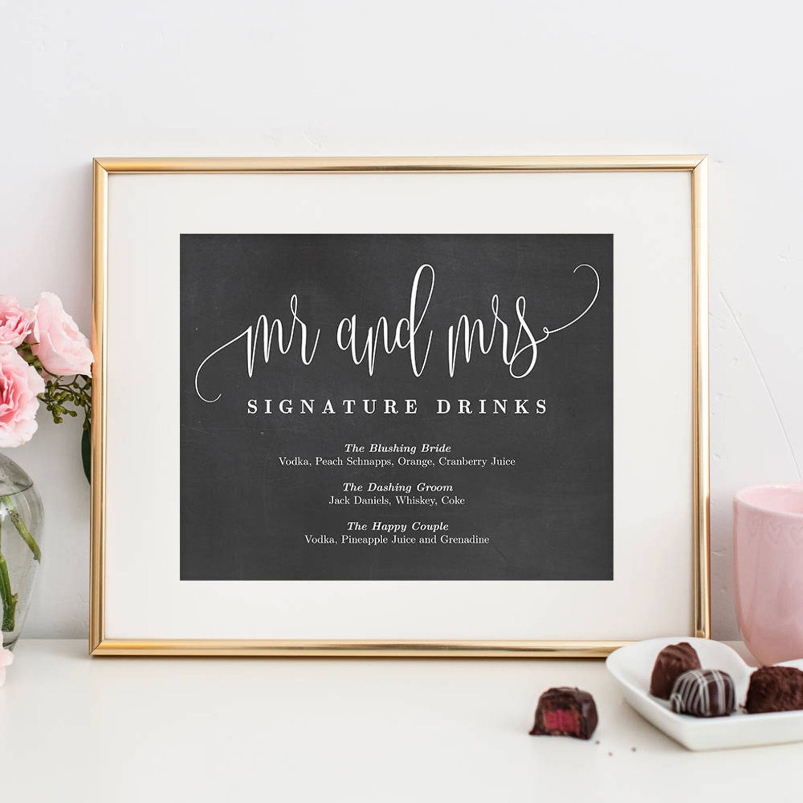 BUNDLE DEAL Faux Chalkboard Sign Templates Set Printable | Etsy