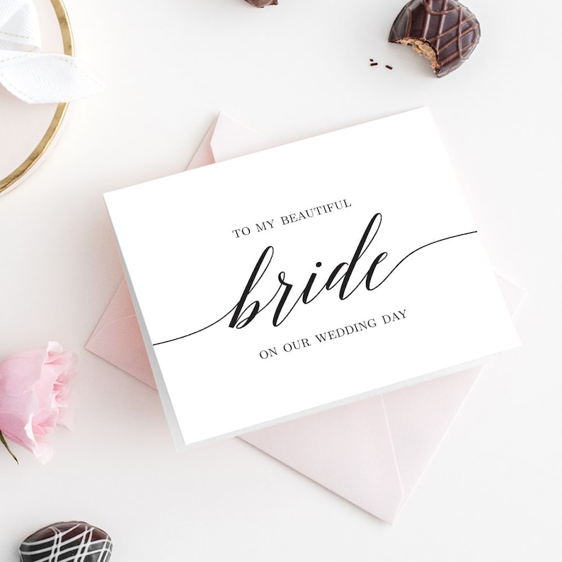 Wedding Day Cards Great For Vows or Letter to Your Bride or | Etsy