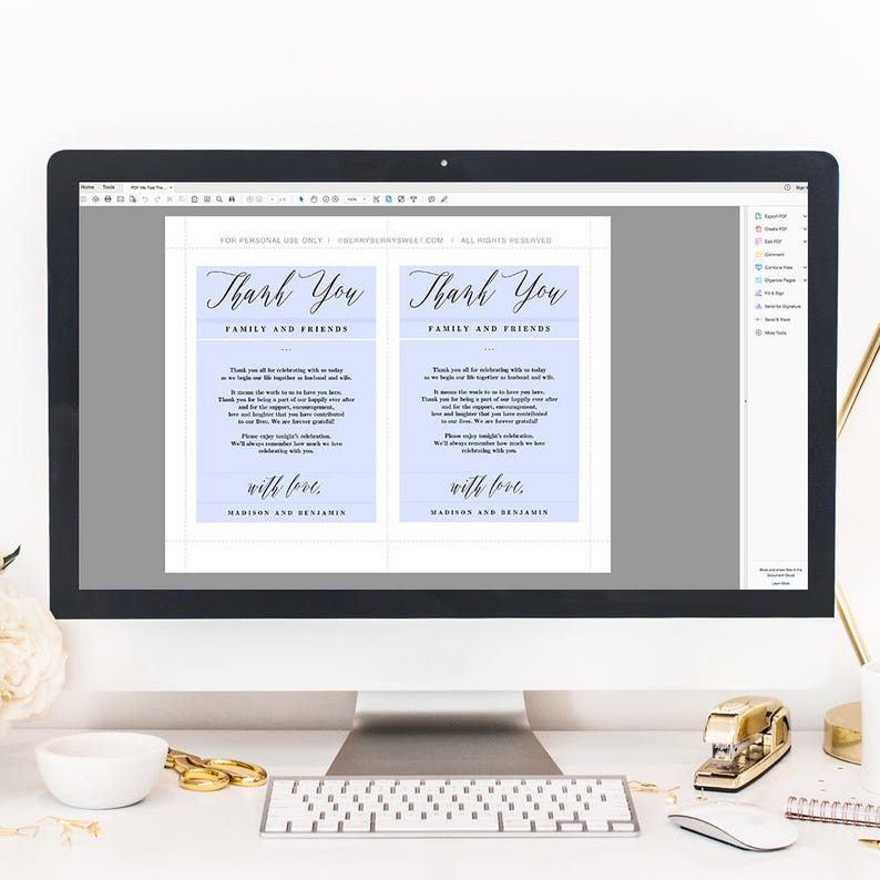 Editable Color Wedding Welcome Cards Modern Script - Etsy