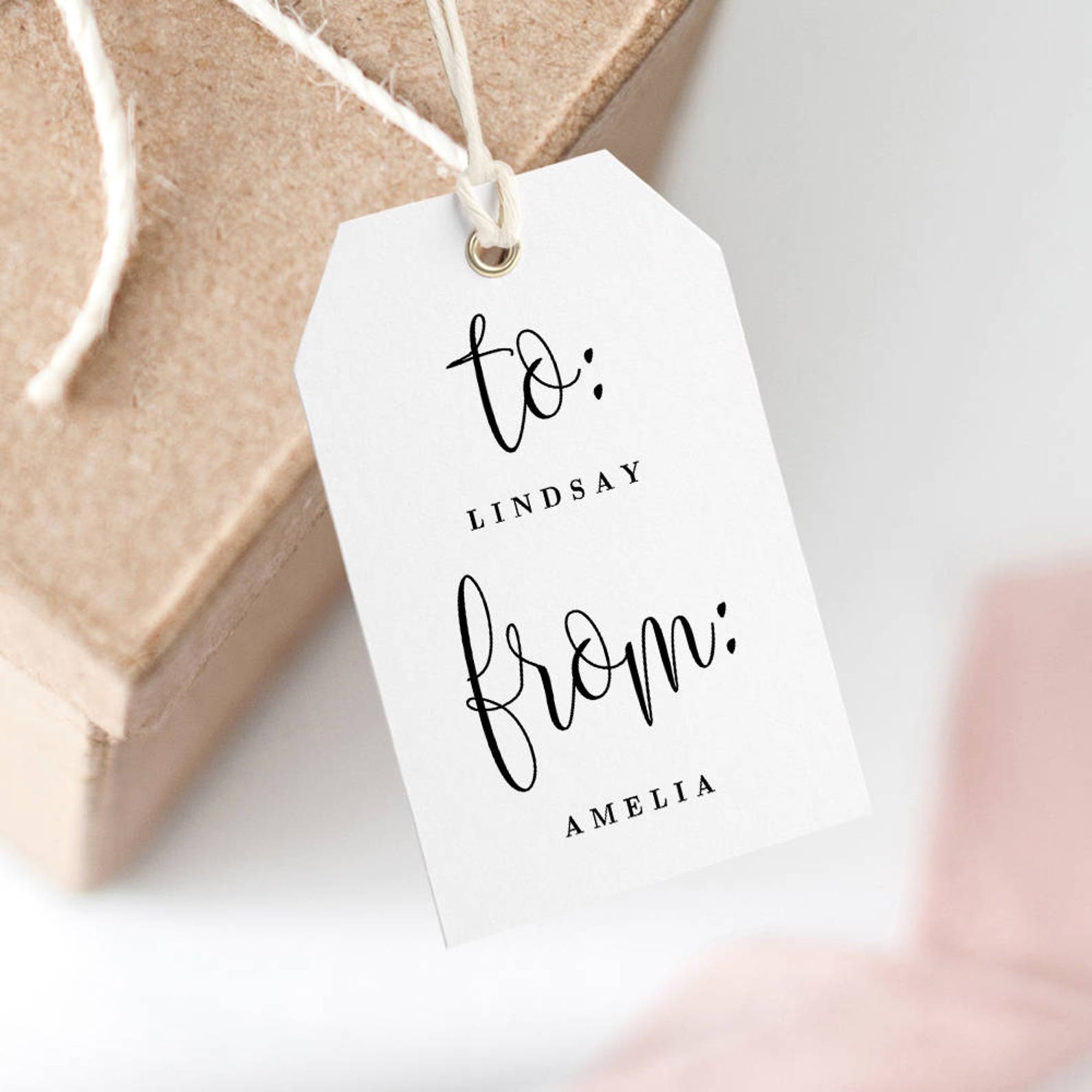 Printable Gift Tag Multipurpose Tags Favor Tags to and From - Etsy