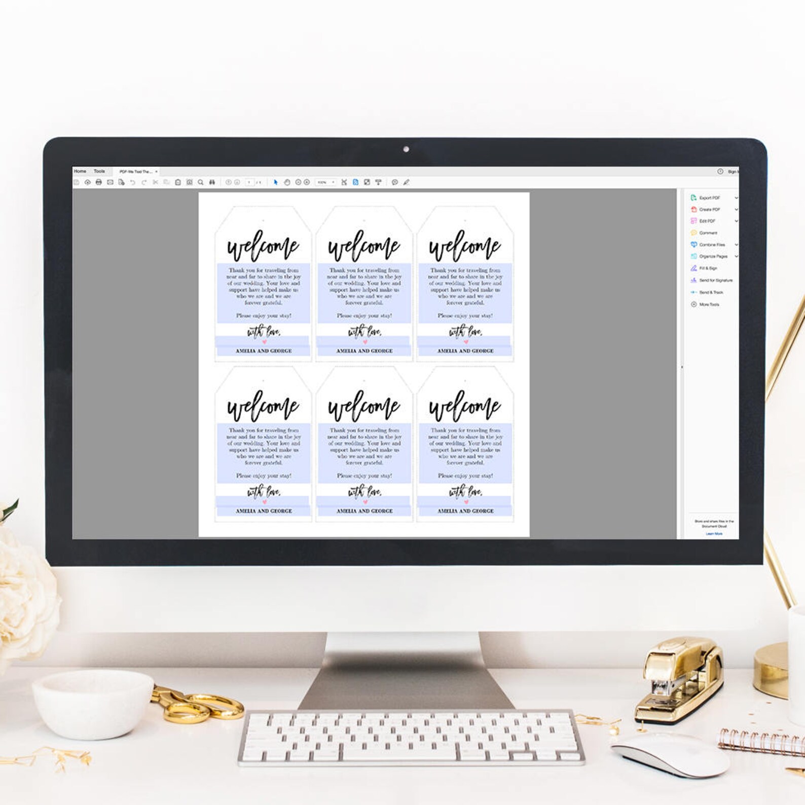 Printable Welcome Tag Wedding Welcome Bag Tag Favor Tag | Etsy