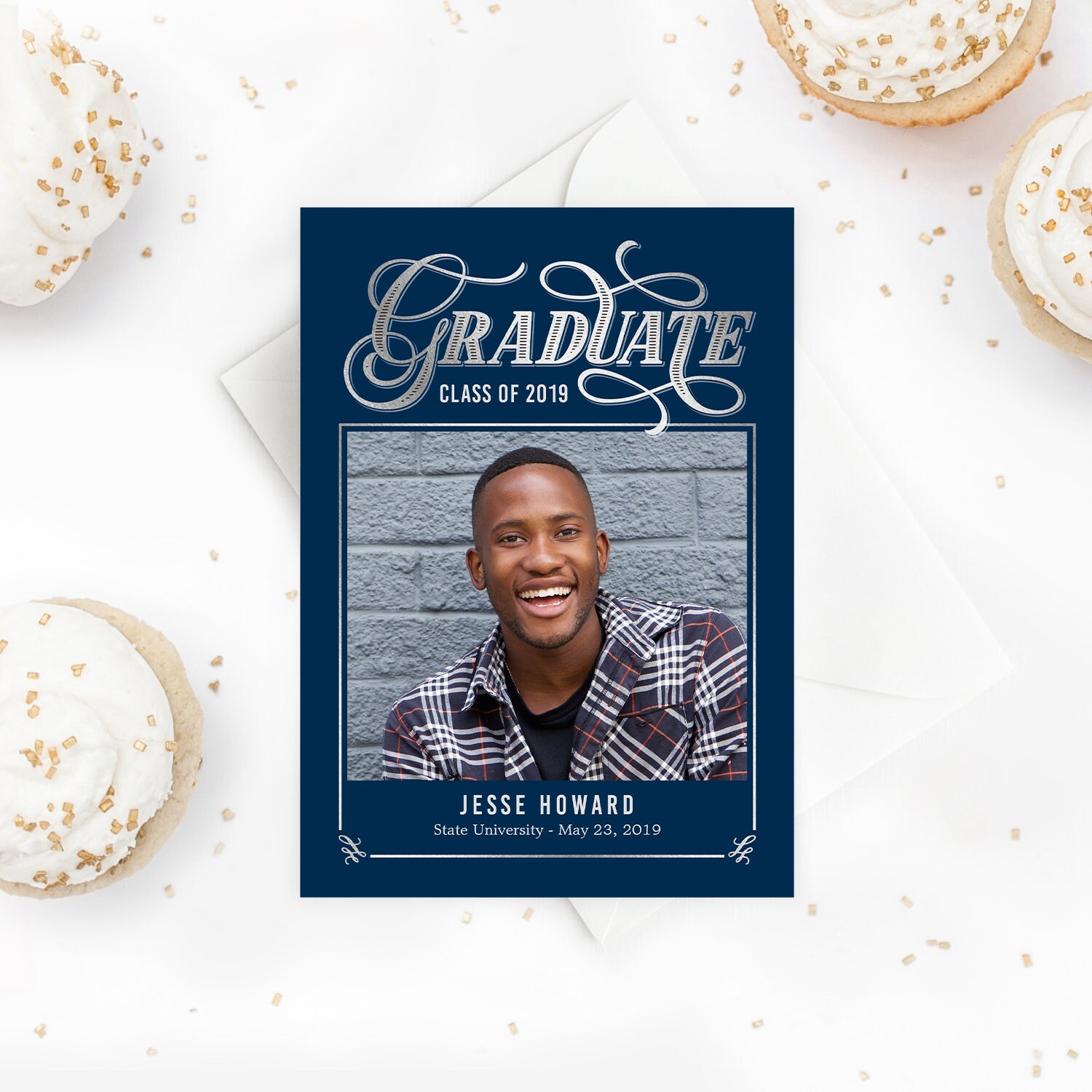 Editable Color Graduation Invitation and Announcement Printable ...