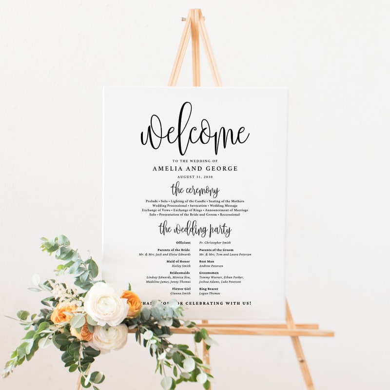 Wedding Programs Sign - Etsy