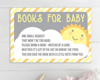 Baby Shower Book Request Bring a Book Books for Baby