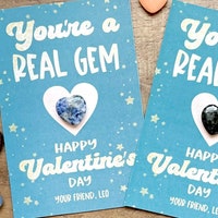 You're a Gem Valentine Card, Printable Valentine's Card, Classroom ...