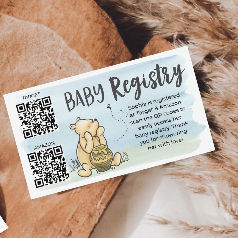 Baby Registry Qr Code Girl - Etsy