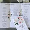 Trifold Wedding Program Template, Wedding Ceremony Program, Easy ...