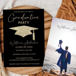 Class of 2023 Graduation Invitation Template, Printable Graduation ...