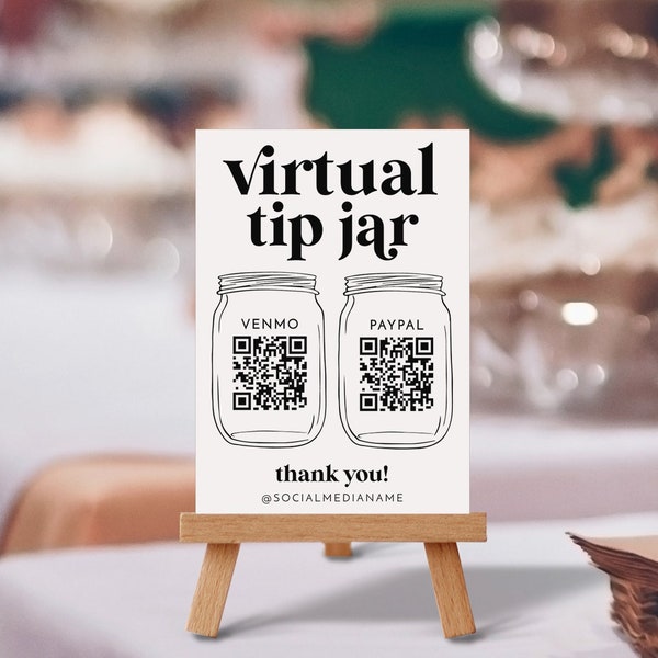 Venmo Tip Sign - Etsy