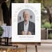 Minimalist Arch Memorial Sign, Celebration of Life With Picture ...