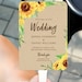 Sunflower Wedding Program Template, Sunflowers Wedding Fan Program ...