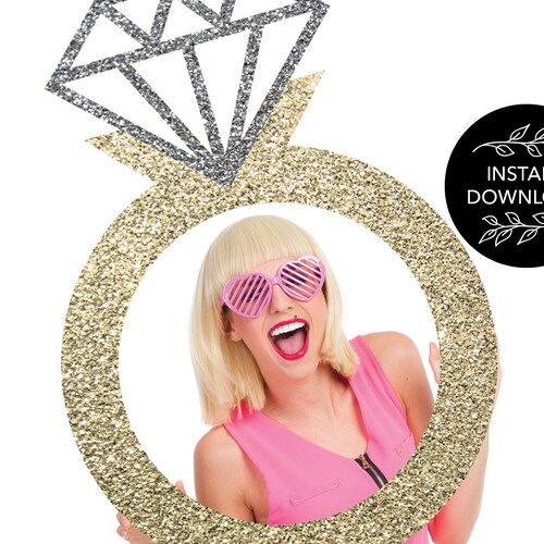 Engagement Ring Photo Prop Bachelorette Party Photo Prop - Etsy