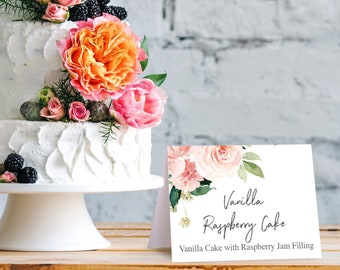 Buffet Food Signs Printable Food Labels Tented Cards | Etsy