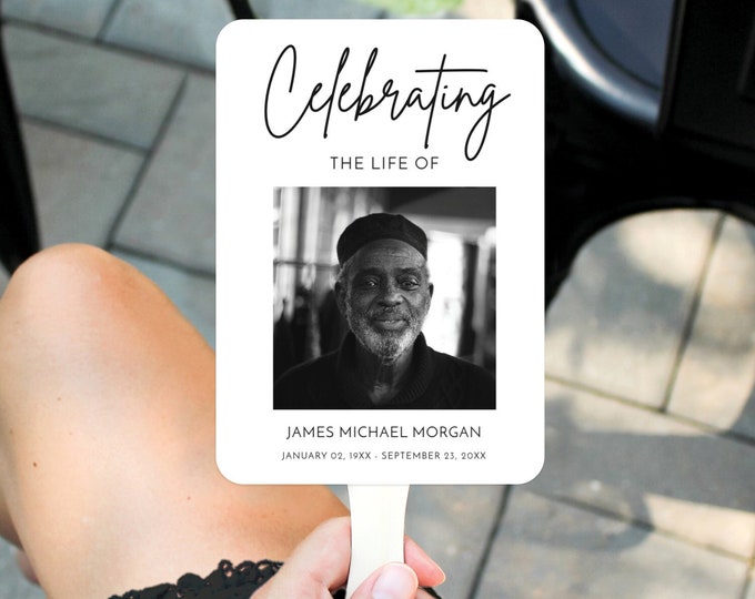 Memorial Fans, Photo Fans in Memory Of - Etsy