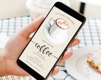 Coffee Party Invitation - Etsy