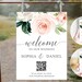 QR Code Wedding Program Template and Scannable Wedding Welcome Sign ...