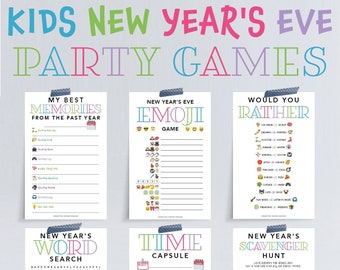 New Years Eve Printable Games Bundle, New Year's Eve, New Year's Eve ...